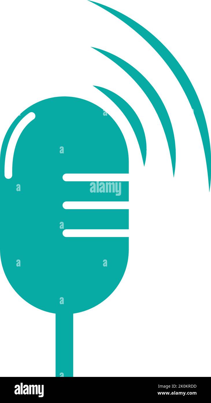 Microphone icon logo vector template Stock Vector Image & Art - Alamy