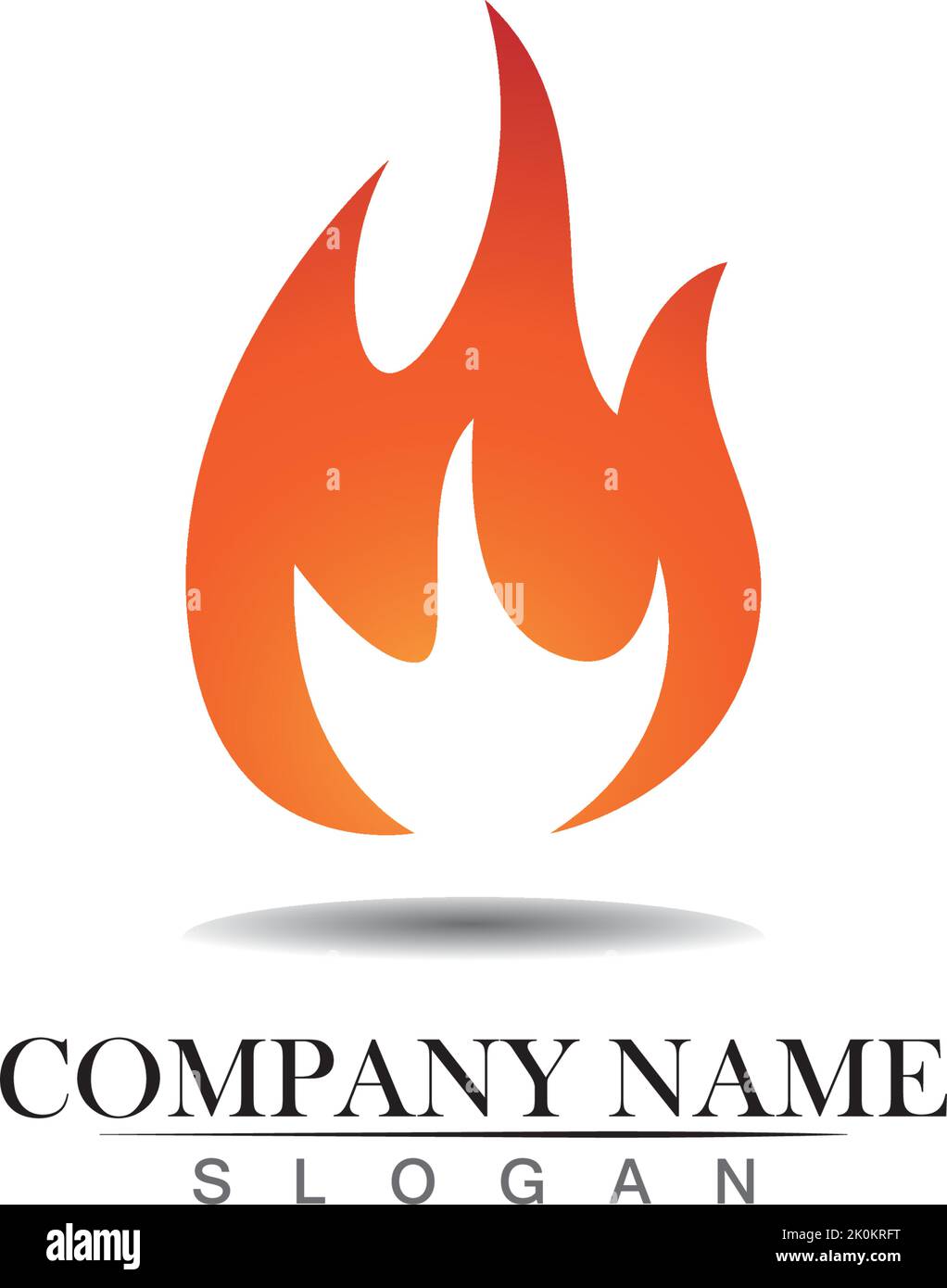 Fire flame nature logo and symbols icons template Stock Vector Image ...