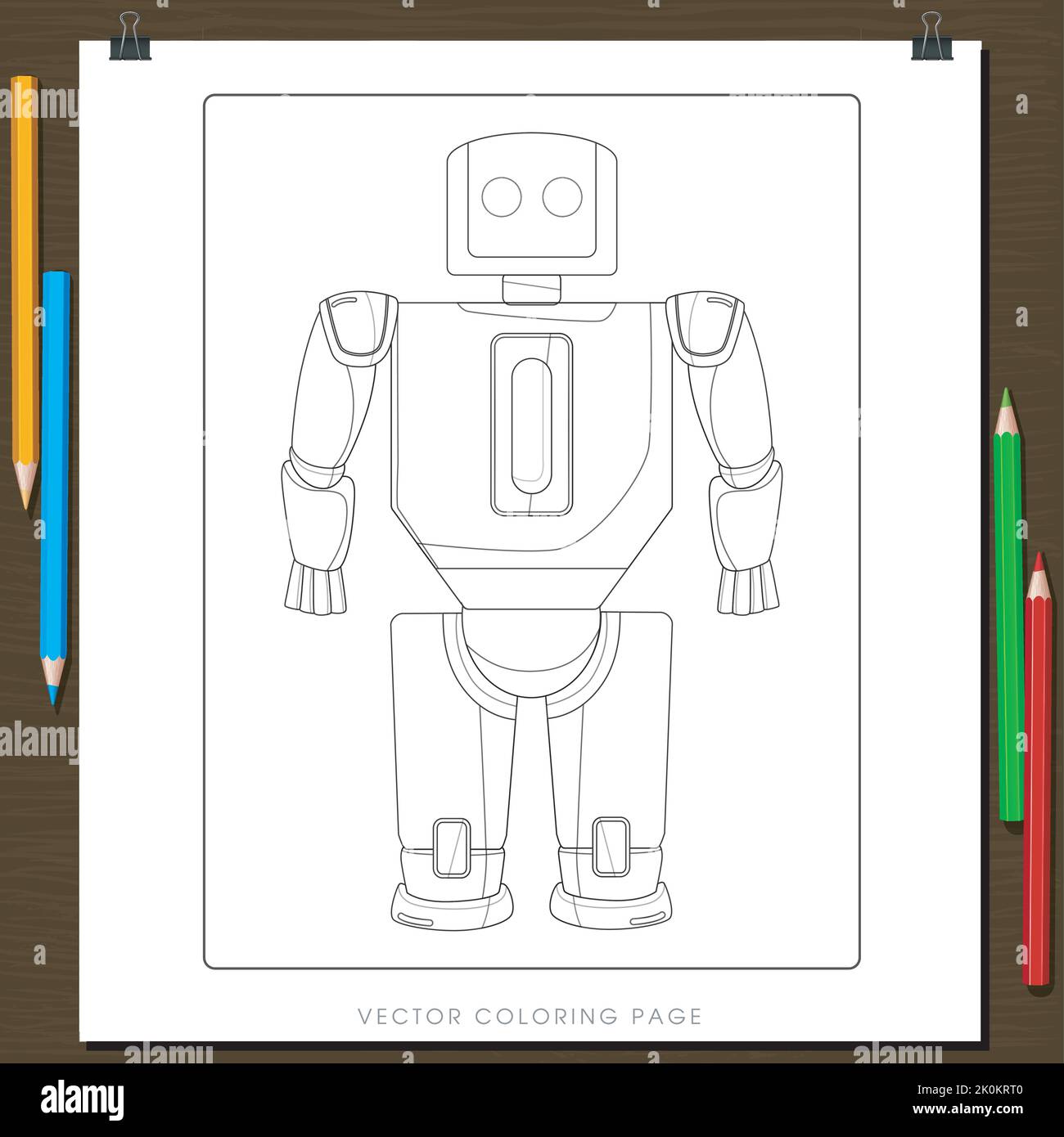 Coloring robot hi-res stock photography and images - Alamy