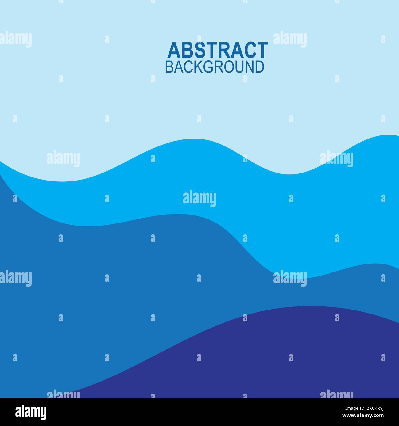 Blue wave vector abstract background flat design stock illustration ...