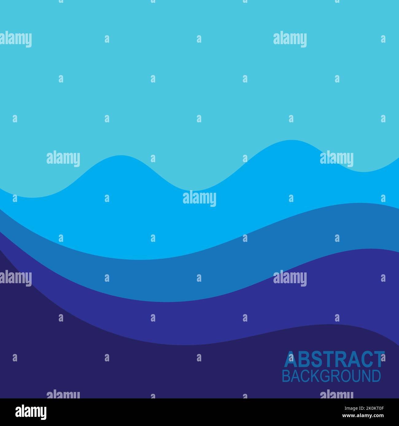 Blue wave vector abstract background flat design stock illustration ...