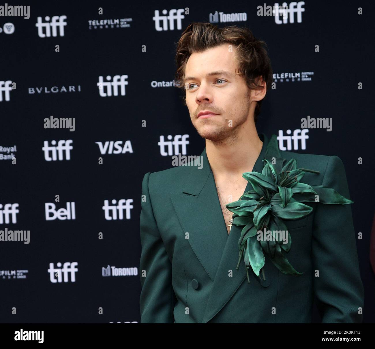 Harry Styles arriving to the "My Policeman" premiere during the 2022 ...