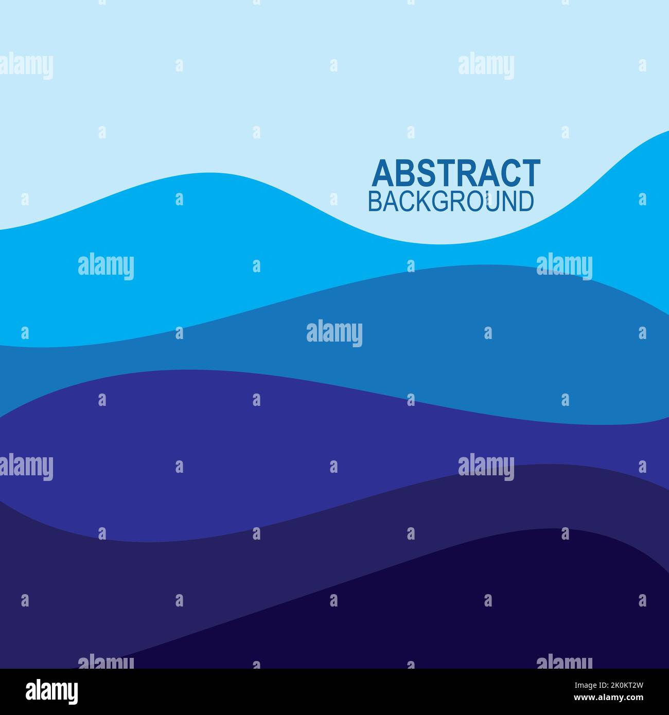 Blue wave vector abstract background flat design stock illustration ...