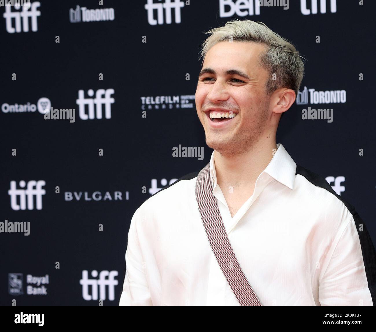 Chris Olsen arriving to the "My Policeman" premiere during the 2022 ...