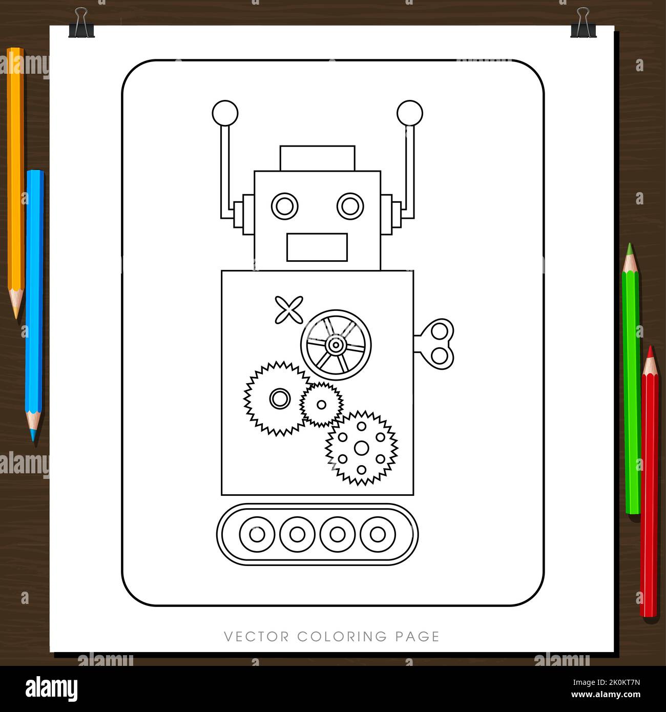 Coloring robot hi-res stock photography and images - Alamy