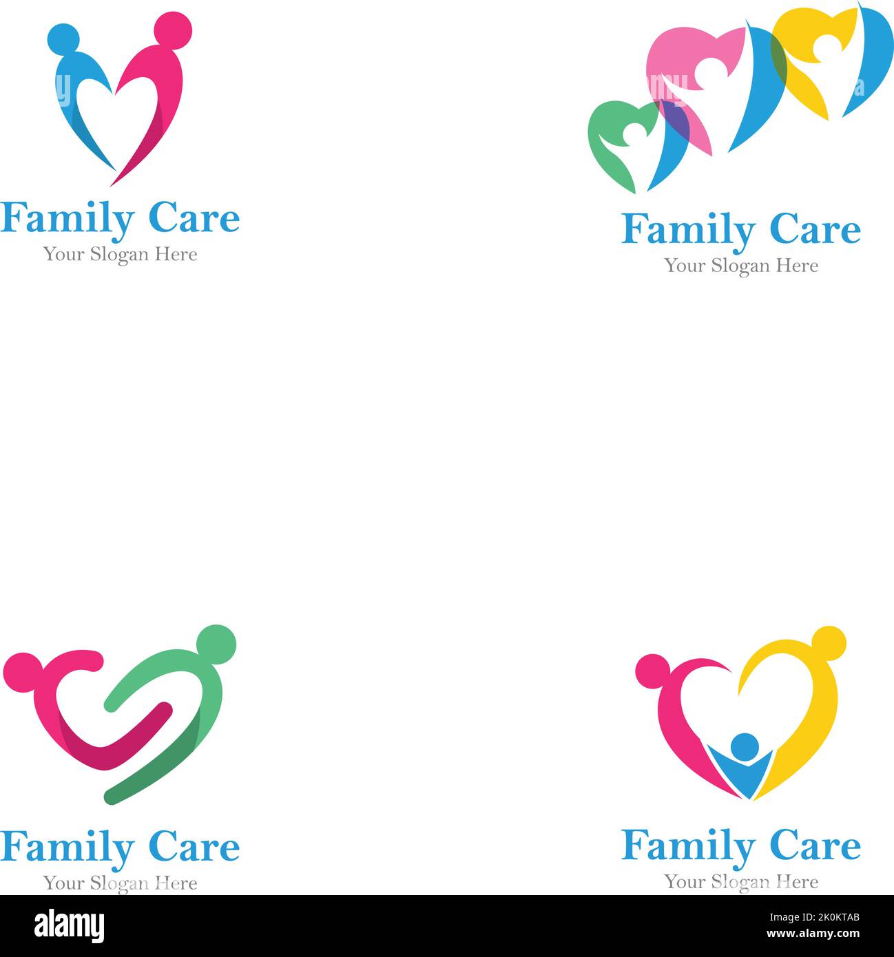 Family Care Logo Icon Design. Love Family Logo Design Template Stock ...