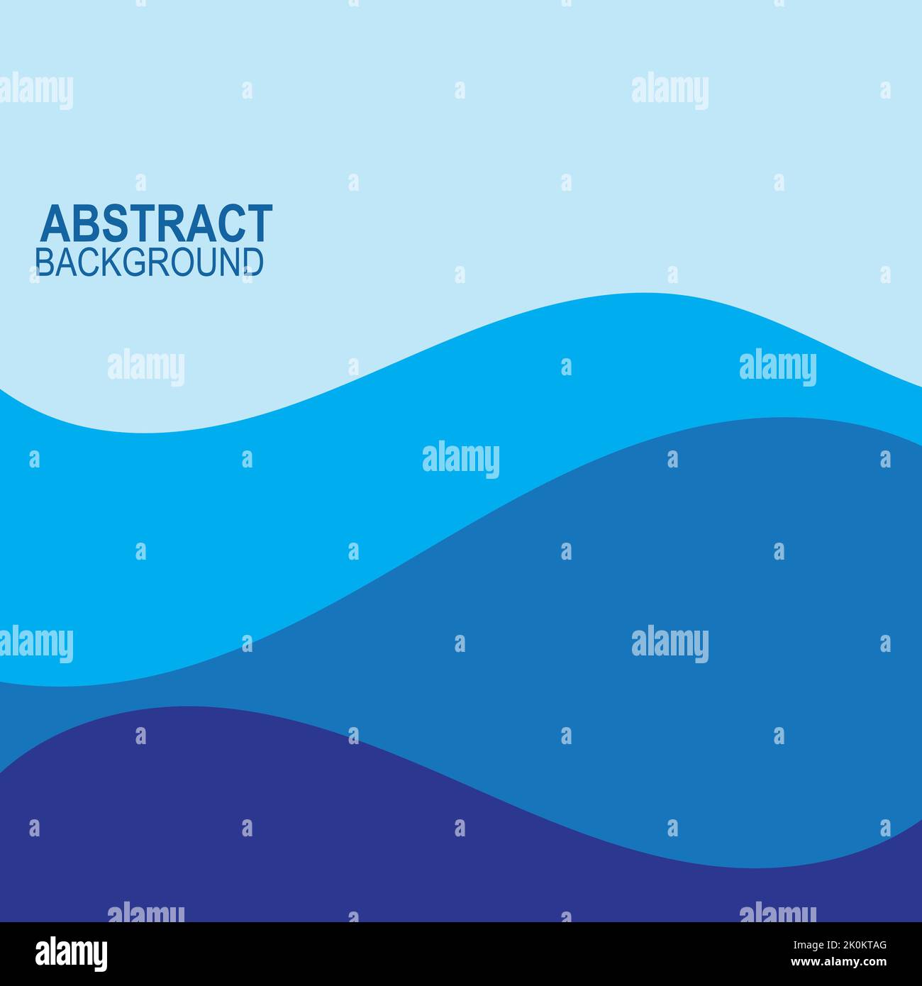 Blue wave vector abstract background flat design stock illustration ...