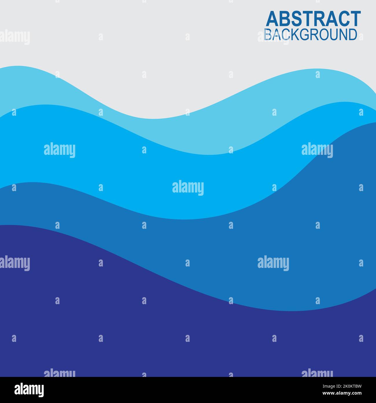 Blue wave vector abstract background flat design stock illustration ...
