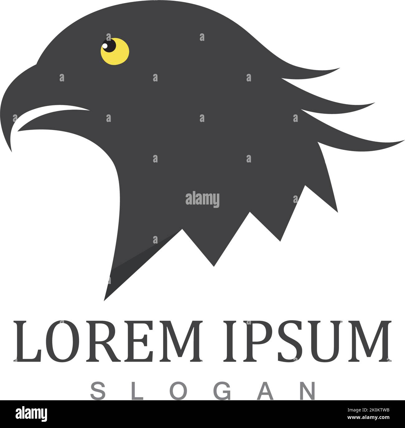 Falcon Eagle bird Logo Template vector illustration design Stock Vector ...