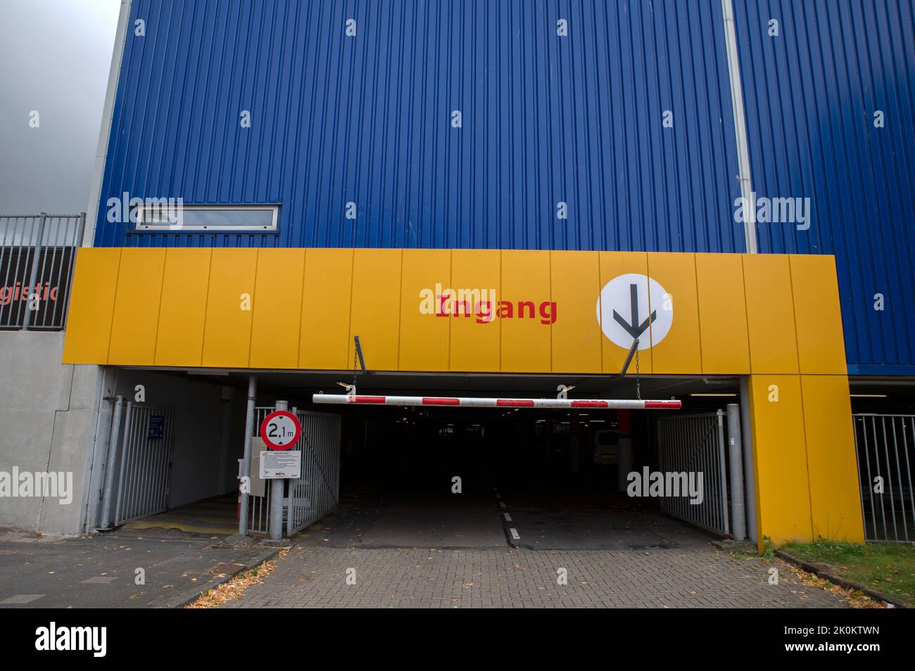 Exit Parking Lot At The Ikea Building At Amsterdam The Netherlands 9-9 ...