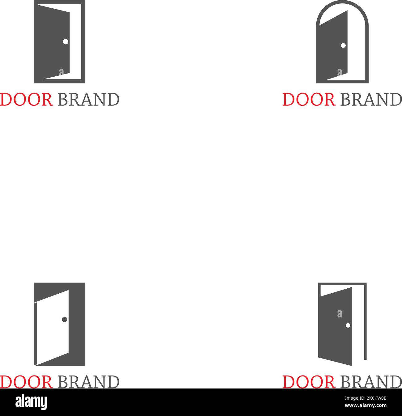 Door brand logo vector template Stock Vector Image & Art - Alamy