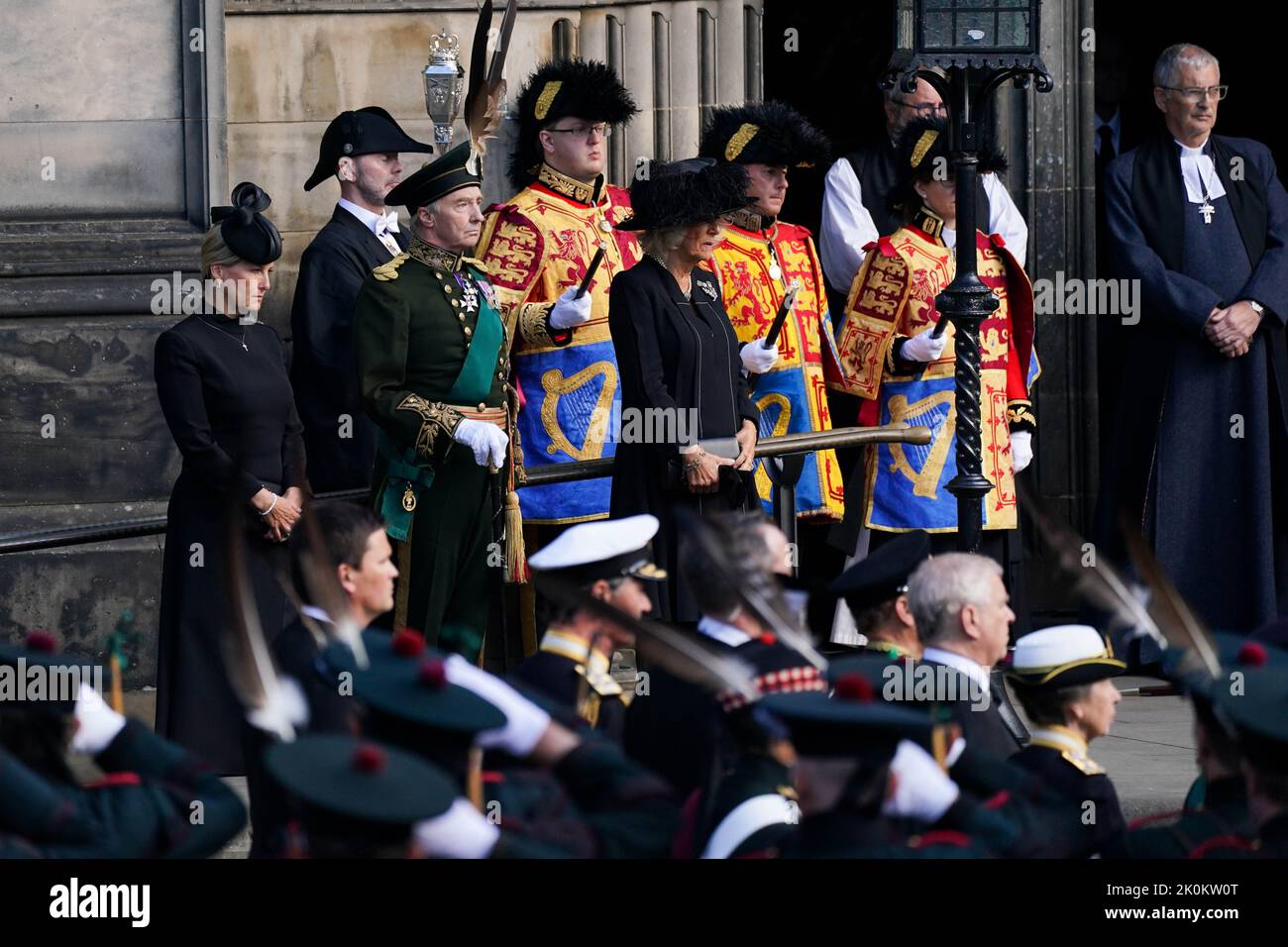 The Countess of Wessex and the Queen Consort watch on as Queen ...