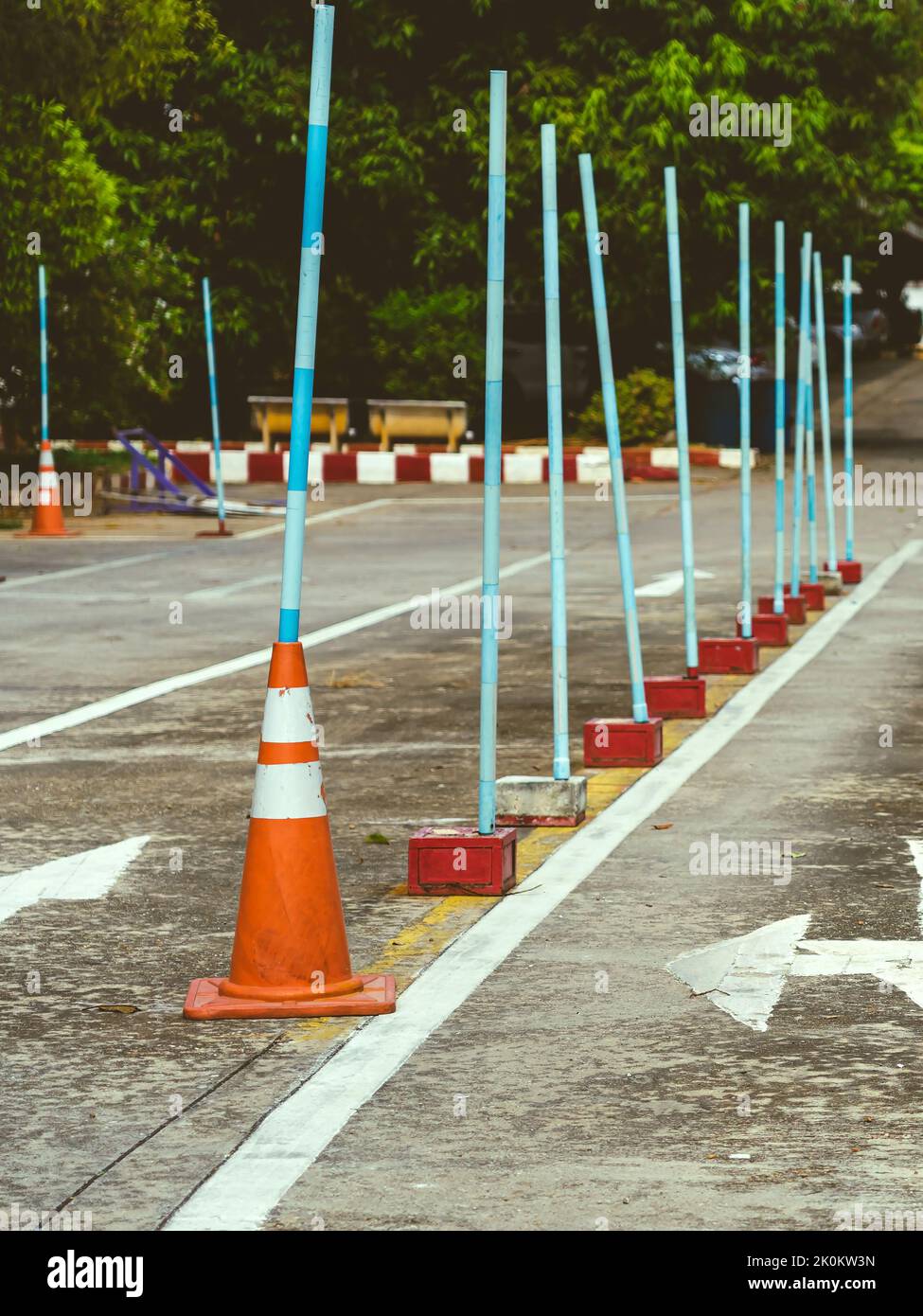 Driving test and training area with simulate test for driving license ...