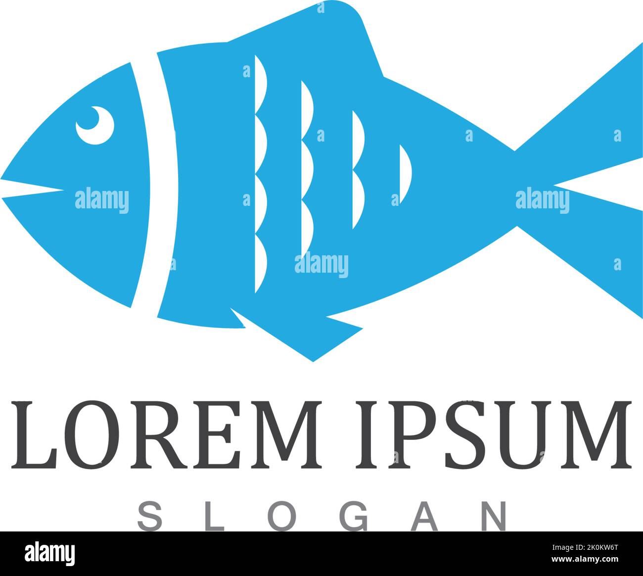 Fish logo template. Creative vector symbol Stock Vector Image & Art - Alamy