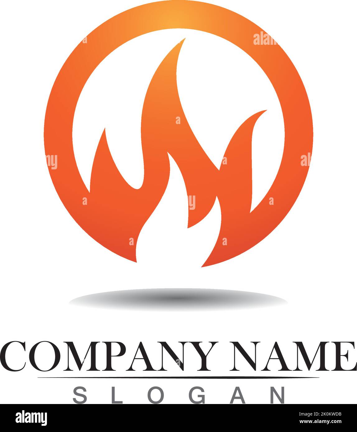 Fire flame nature logo and symbols icons template Stock Vector Image ...
