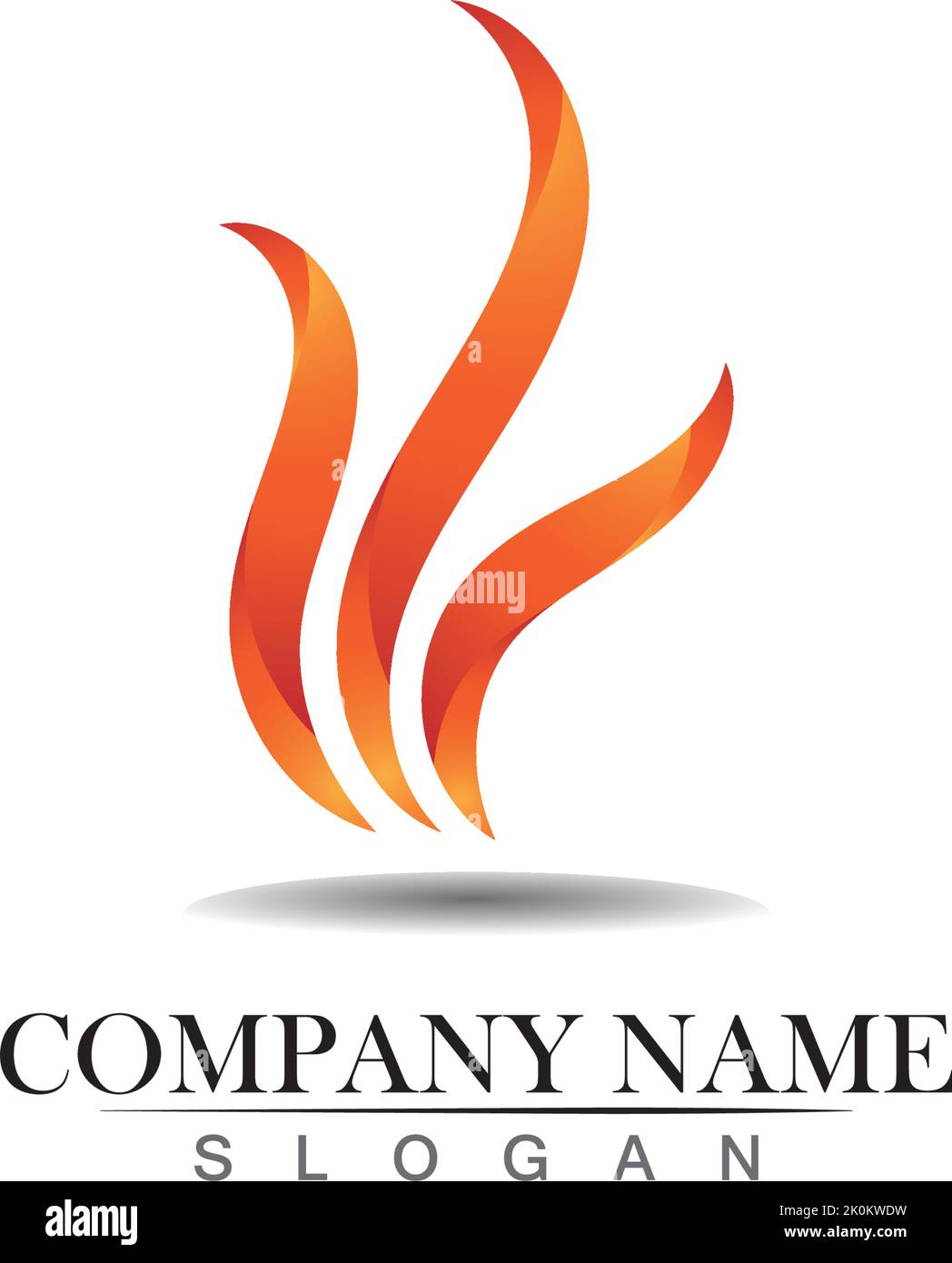 Fire flame nature logo and symbols icons template Stock Vector Image ...