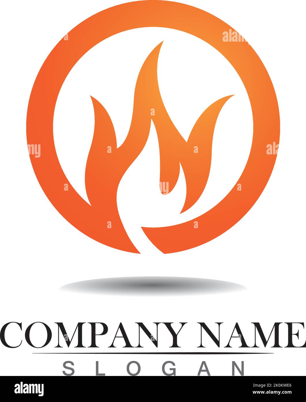 Fire flame nature logo and symbols icons template Stock Vector Image ...