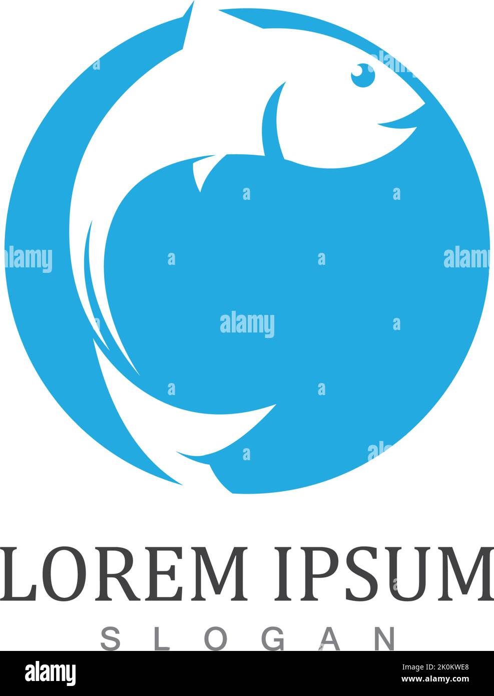 Fish logo template. Creative vector symbol Stock Vector Image & Art - Alamy