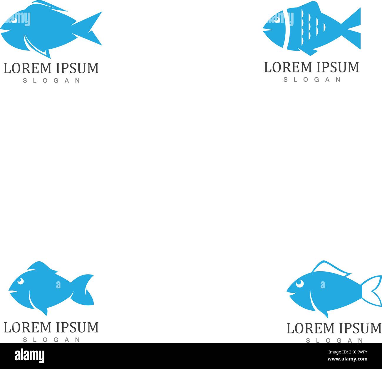 Fish logo template. Creative vector symbol Stock Vector Image & Art - Alamy