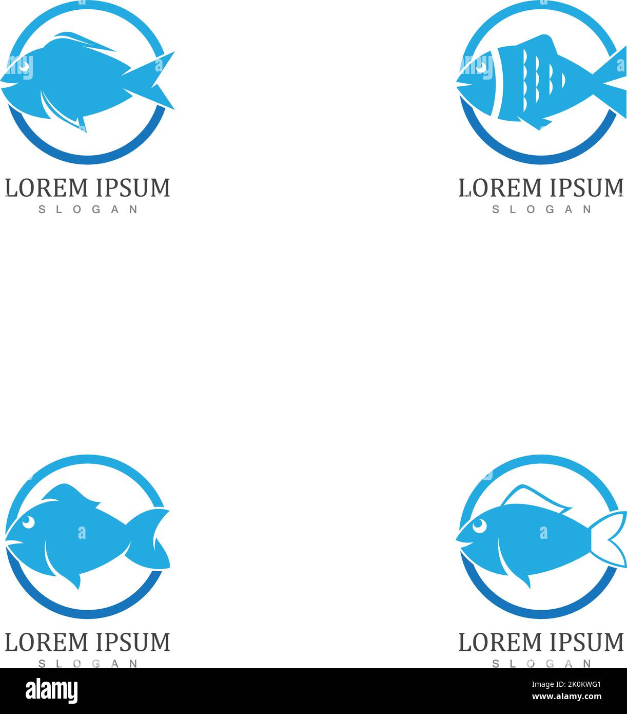 Fish logo template. Creative vector symbol Stock Vector Image & Art - Alamy