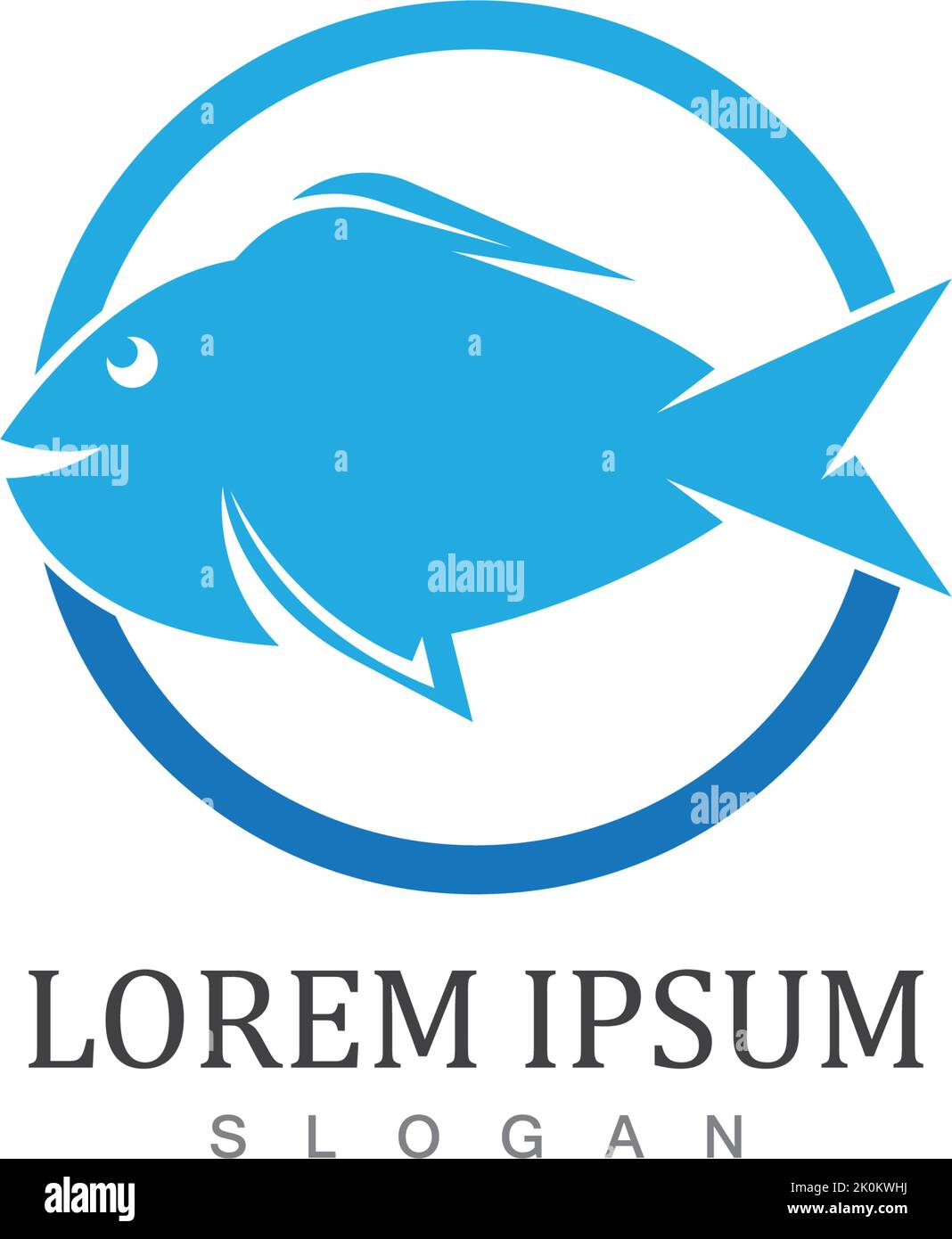 Fish logo template hi-res stock photography and images - Alamy
