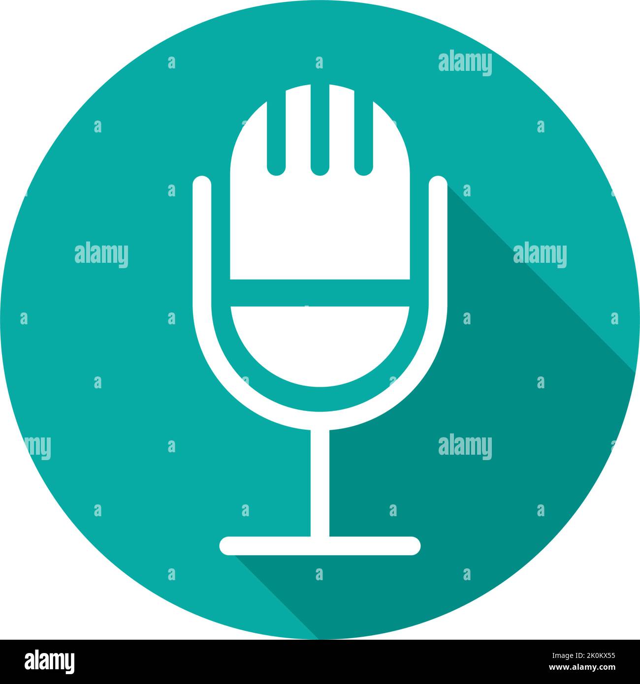 Microphone icon logo vector template Stock Vector Image & Art - Alamy