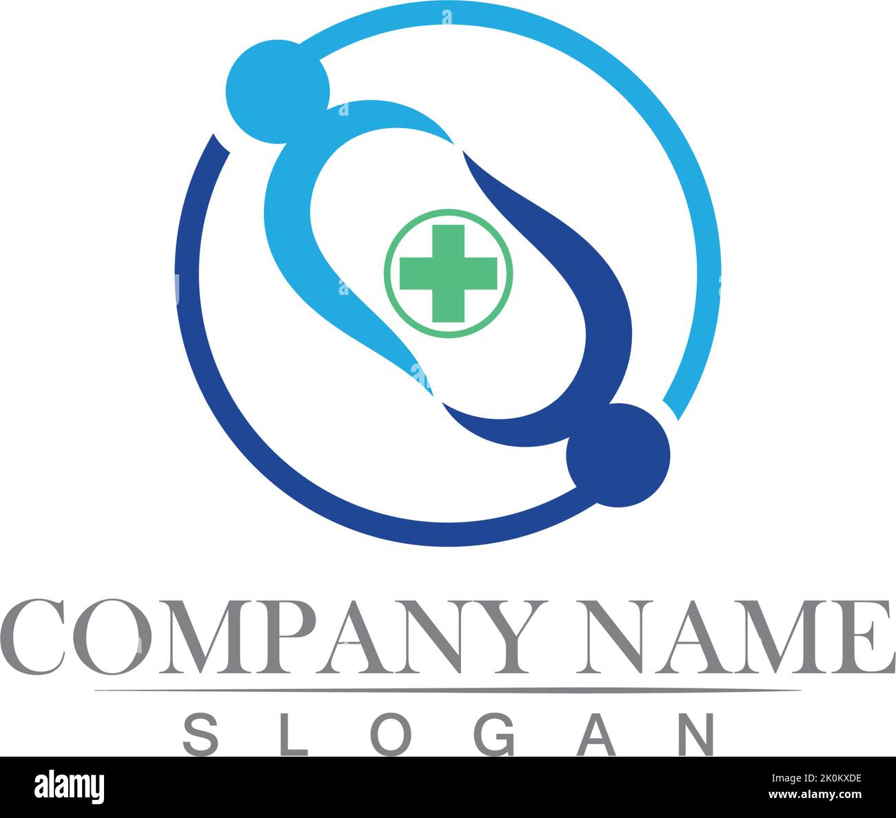 hospital logo and care logo health people icon vector design Stock ...