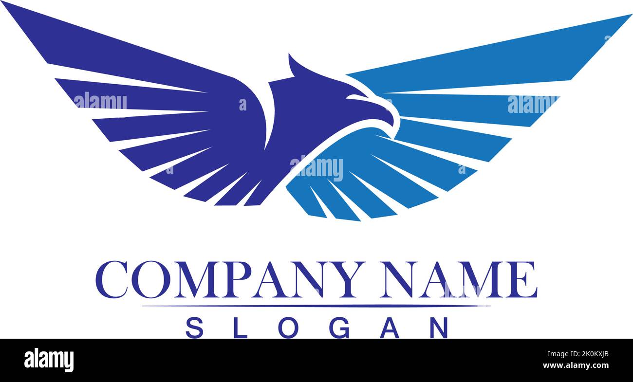 Falcon Wing Logo Template vector icon design Stock Vector Image & Art ...