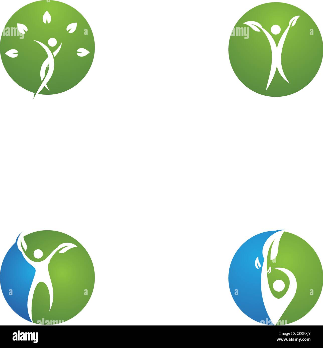 people ecology health life vector logo design icon Stock Vector Image ...