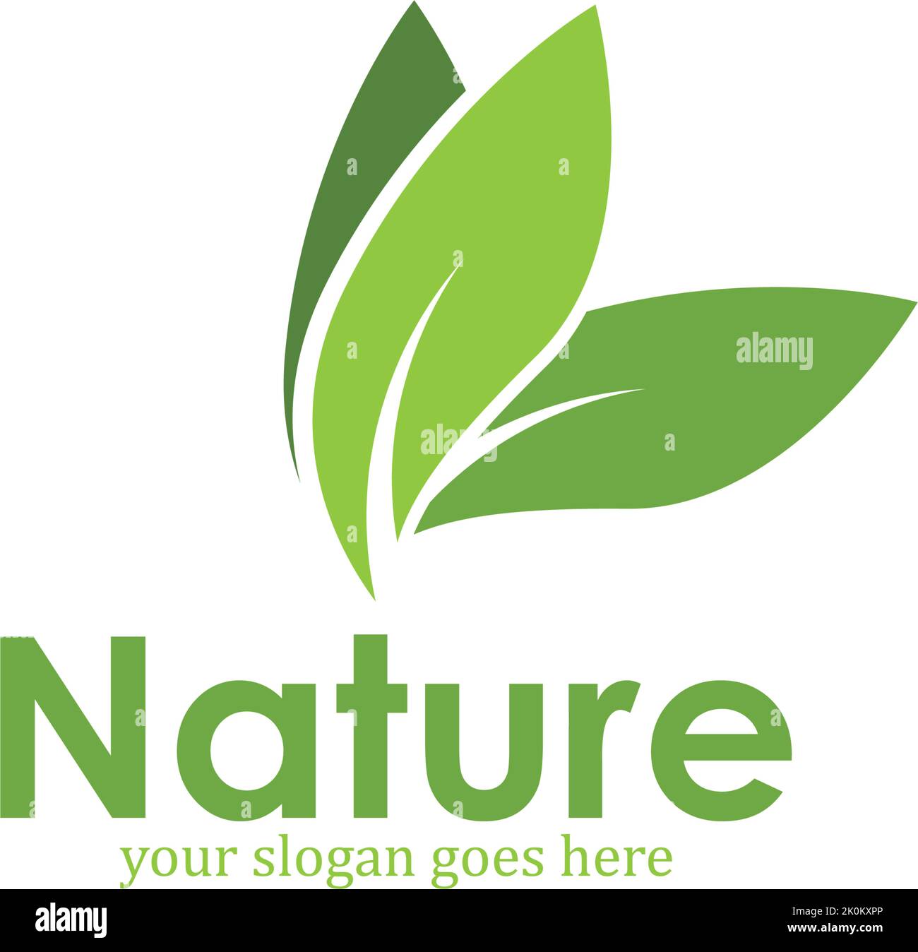 Nature Logo Template, Design Vector Icon Illustration Stock Vector ...