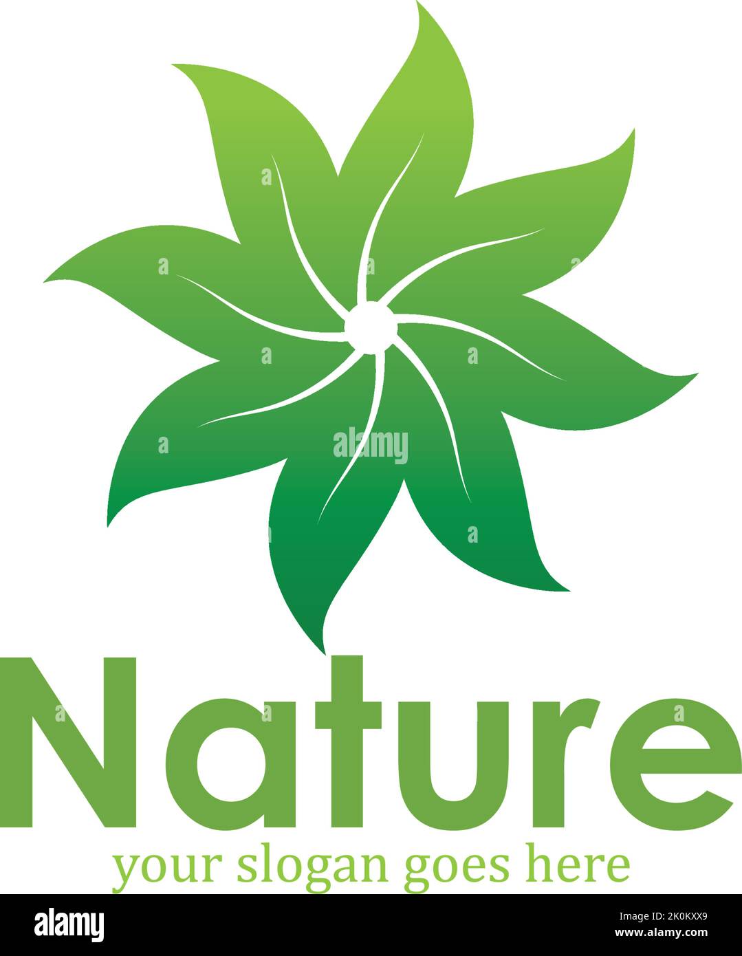 Nature Logo Template, Design Vector Icon Illustration Stock Vector ...