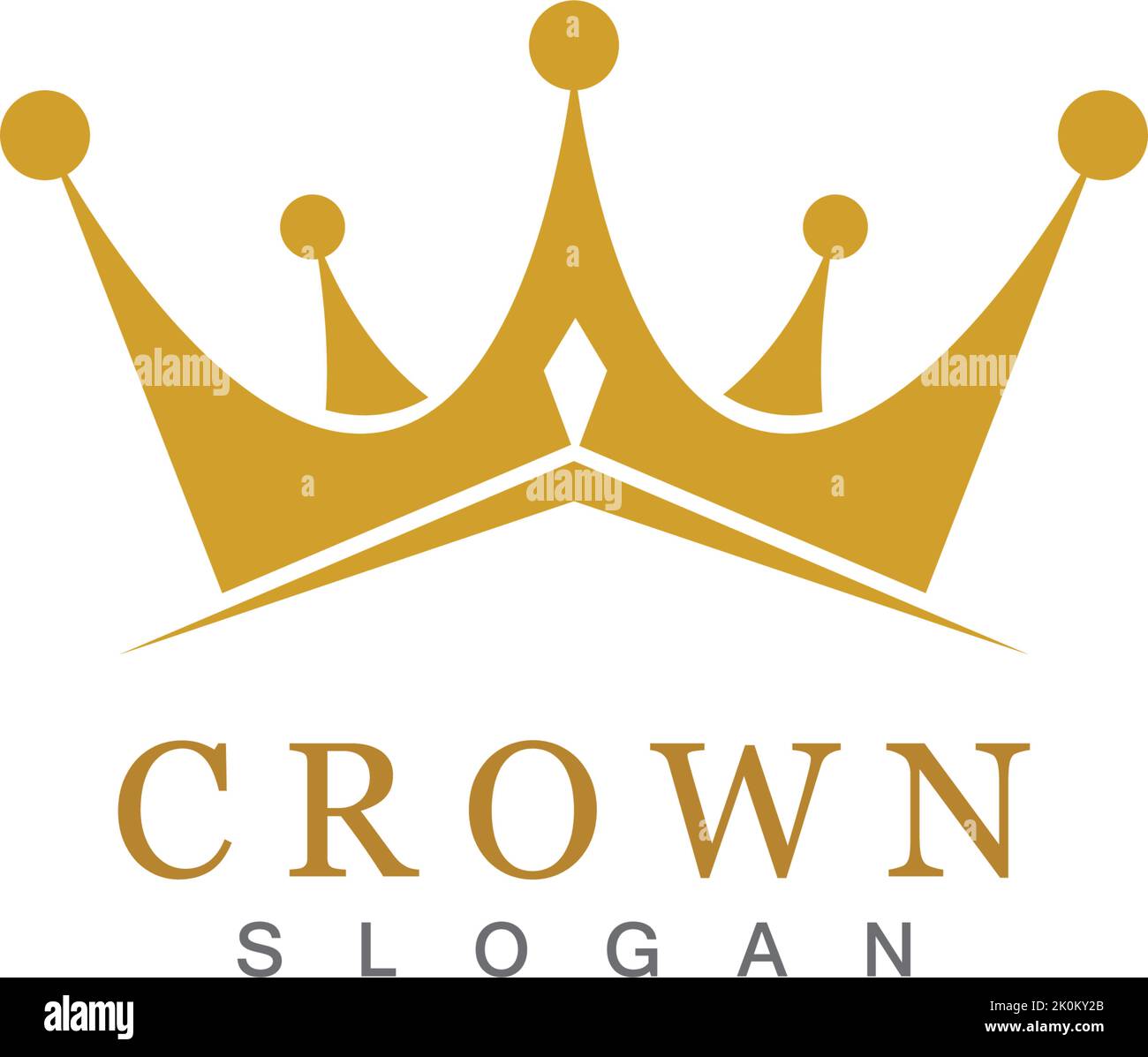 Crown Logo Template vector illustration Stock Vector Image & Art - Alamy