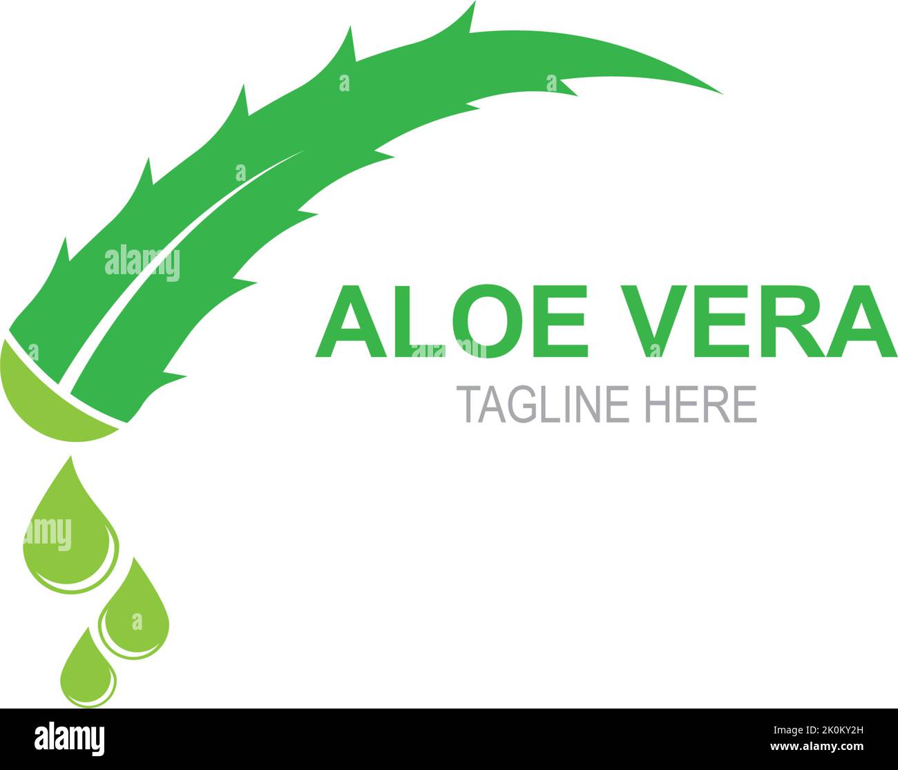 Aloevera logo vector template illustration Stock Vector Image & Art - Alamy