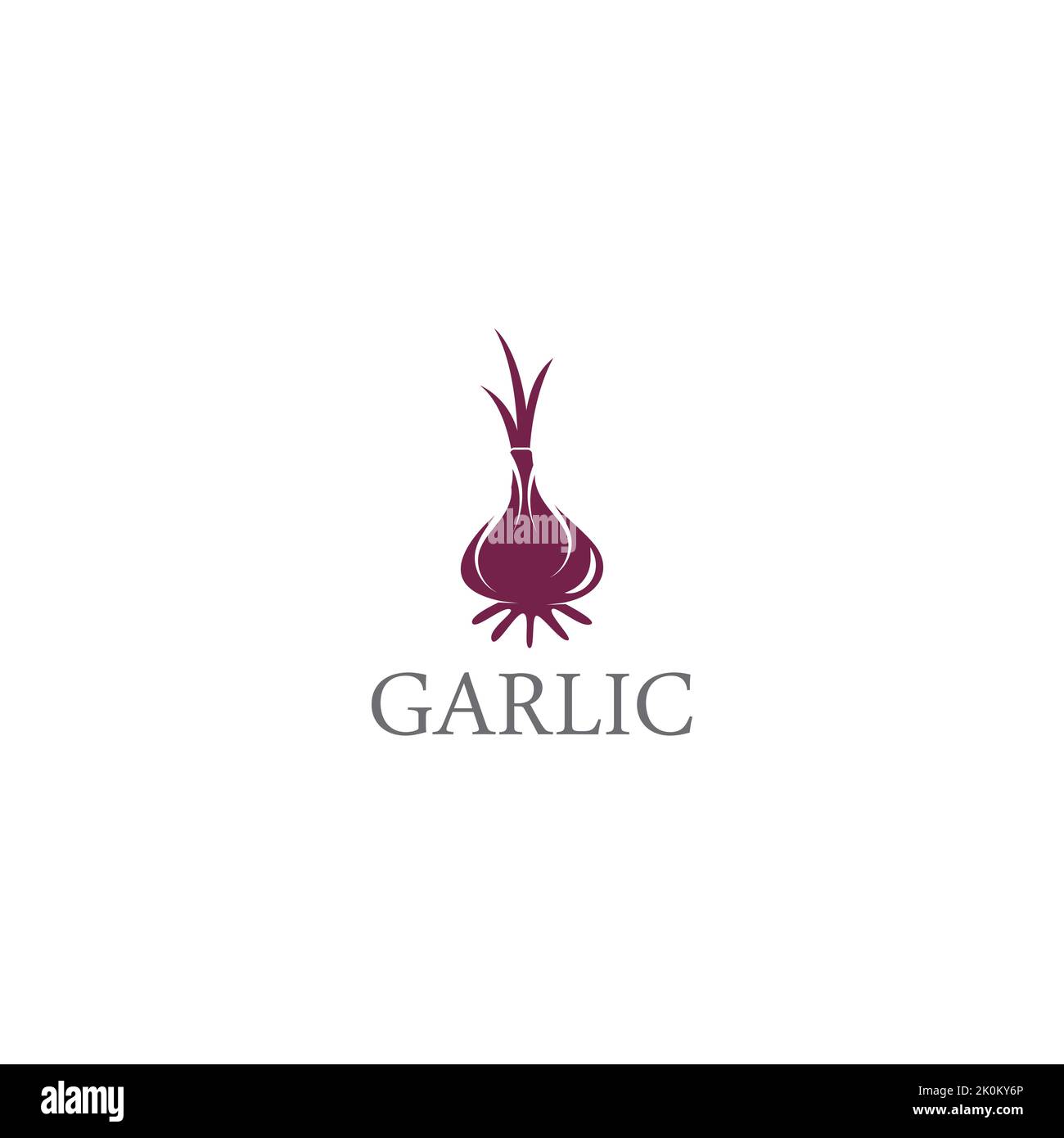 Garlic logo icon symbol design vector illustration Stock Vector Image ...