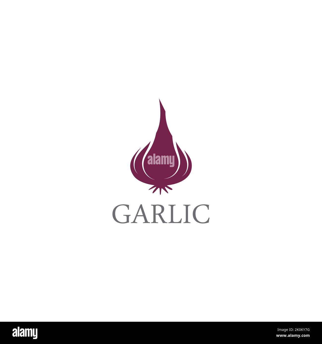 Garlic logo icon symbol design vector illustration Stock Vector Image ...