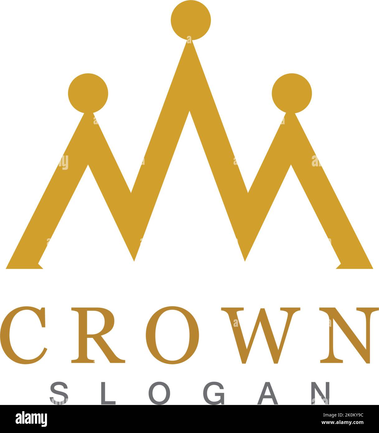 Crown Logo Template vector illustration Stock Vector Image & Art - Alamy
