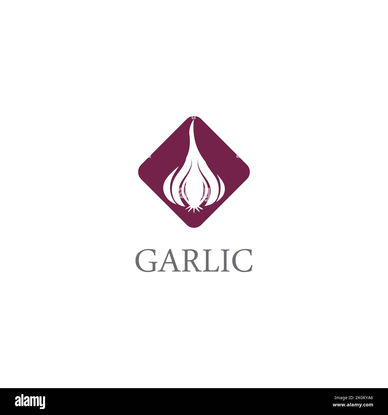 Garlic logo icon symbol design vector illustration Stock Vector Image ...