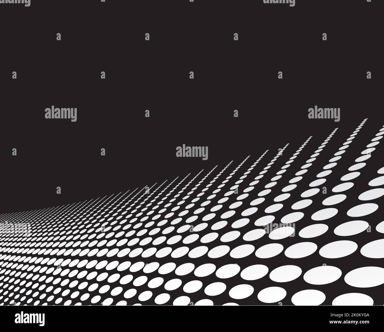 The creative white gradient dots on a black background - great for ...