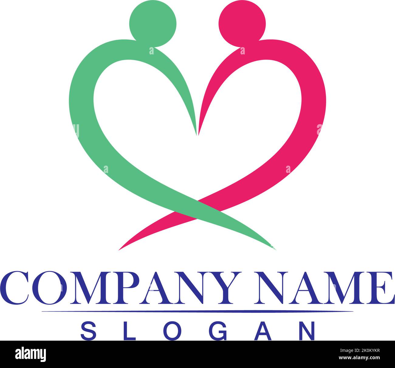 Adoption and community care Logo template vector icon Stock Vector ...