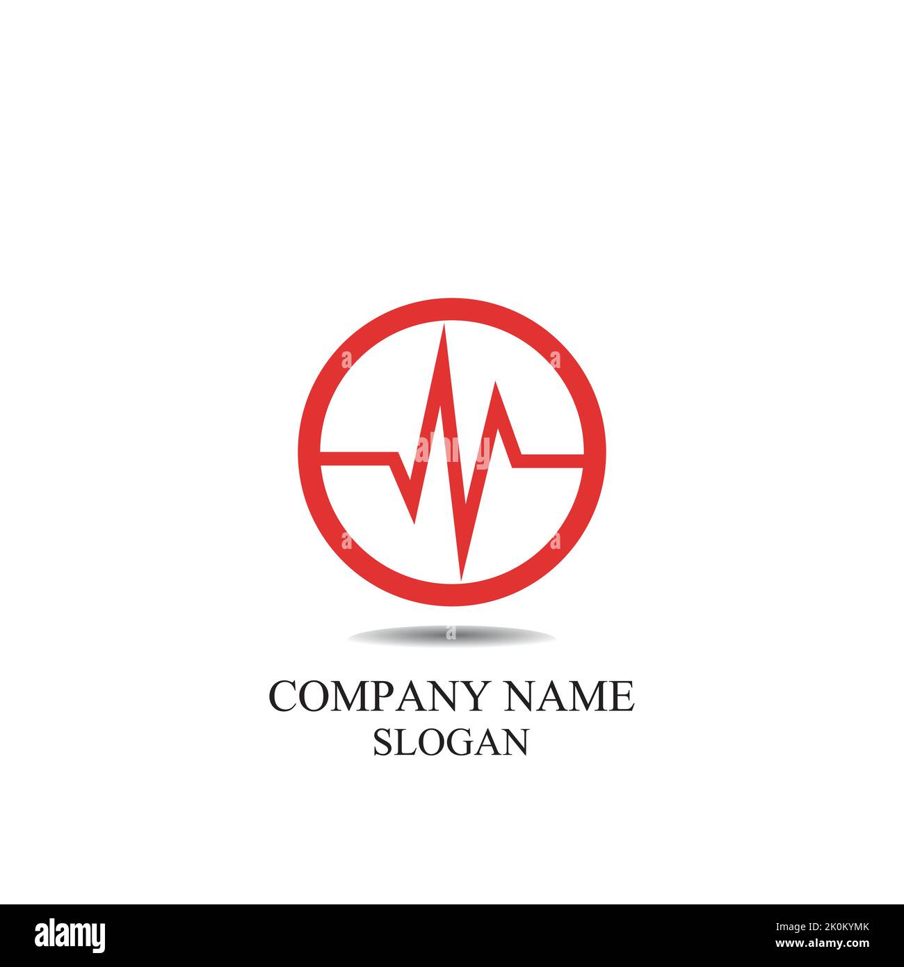 Pulse line medical logo vector template Stock Vector Image & Art - Alamy
