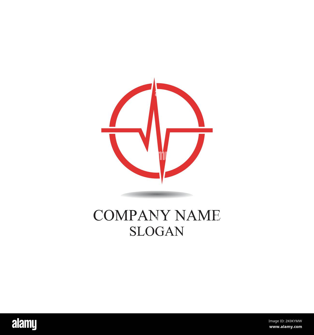 Pulse line medical logo vector template Stock Vector Image & Art - Alamy
