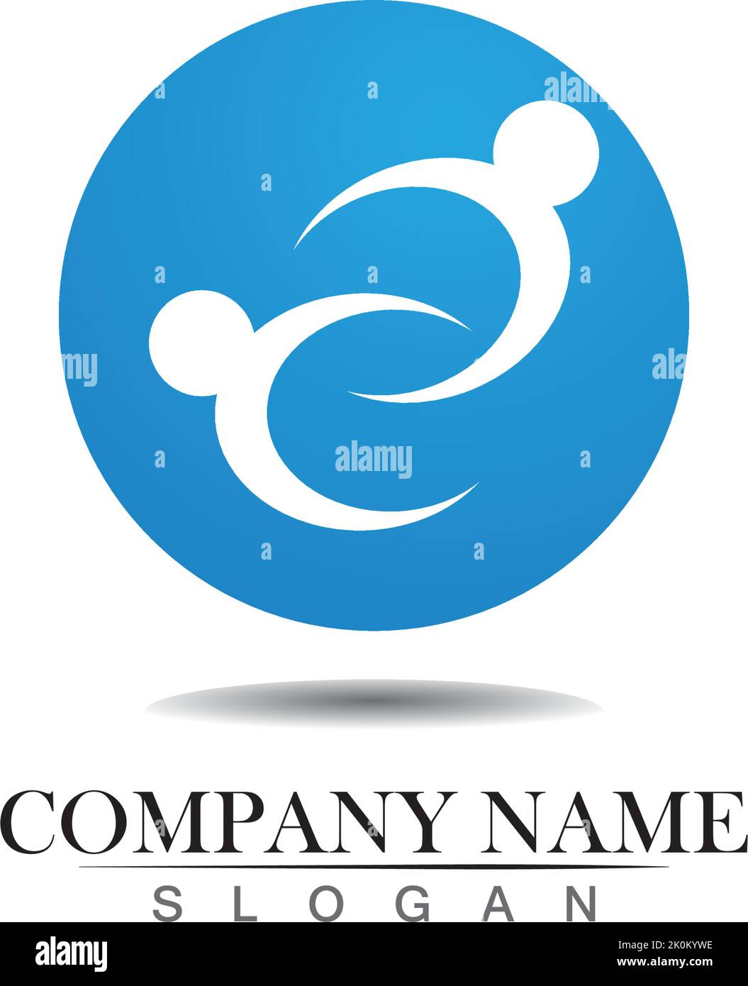 C people logo design vector Stock Vector Image & Art - Alamy