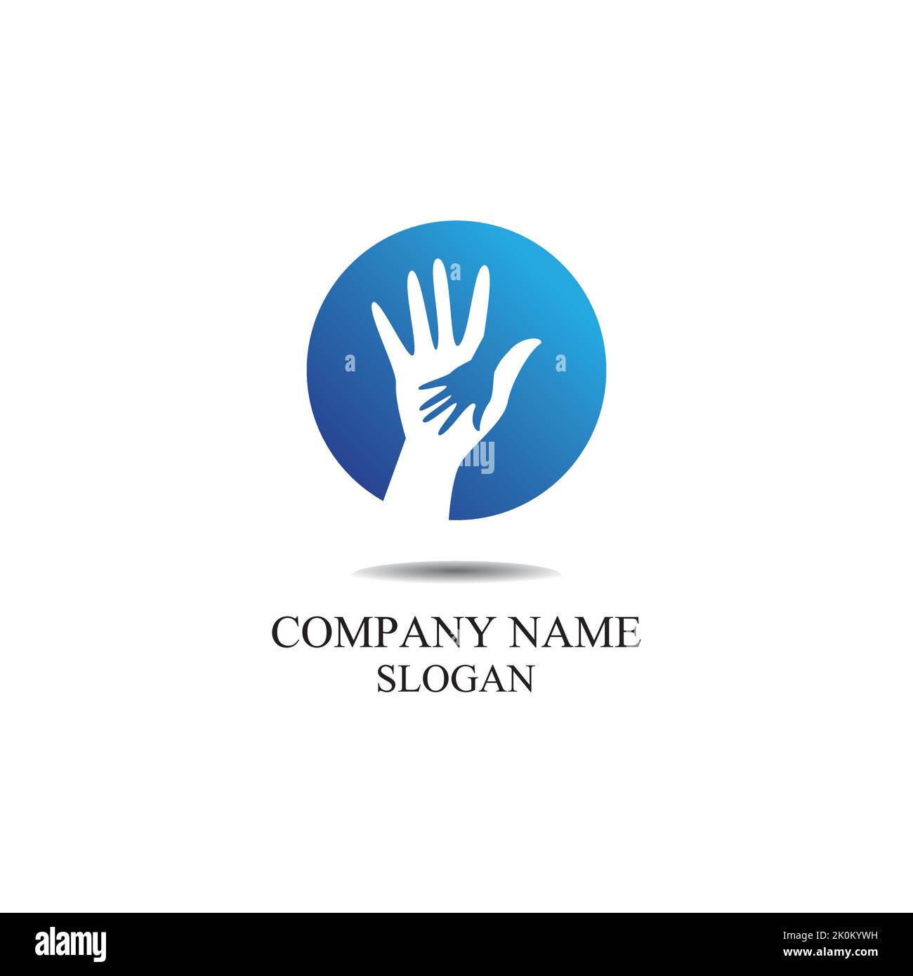 Hand help logo and symbols template icons app Stock Vector Image & Art ...