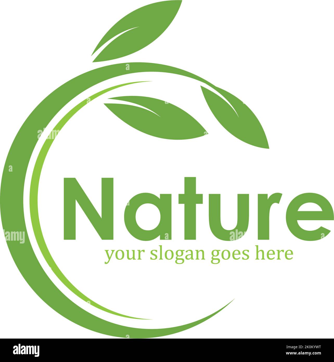 Nature Logo Template, Design Vector Icon Illustration Stock Vector ...