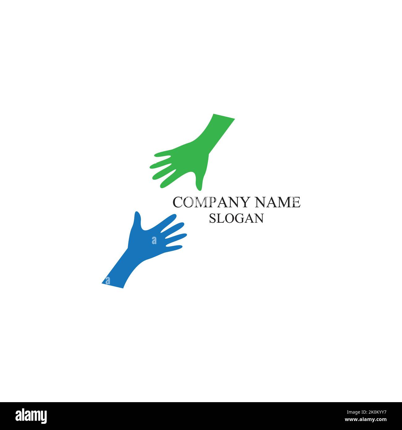 Hand help logo and symbols template icons app Stock Vector Image & Art ...