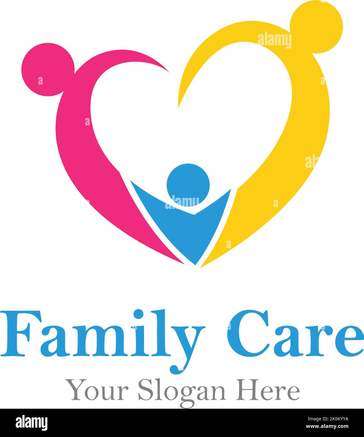 Family Care Logo Icon Design. Love Family Logo Design Template Stock ...