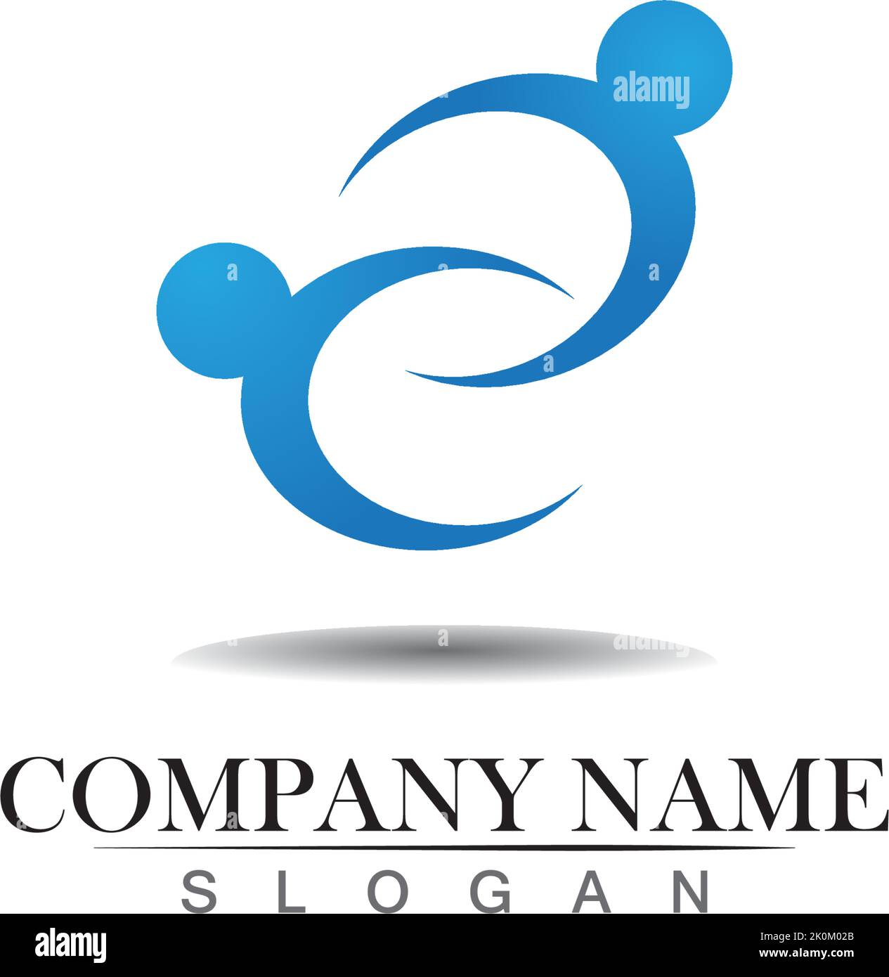 C people logo design vector Stock Vector Image & Art - Alamy