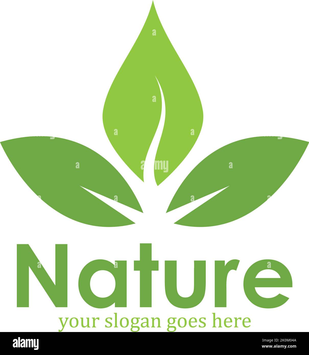 Nature Logo Template, Design Vector Icon Illustration Stock Vector ...