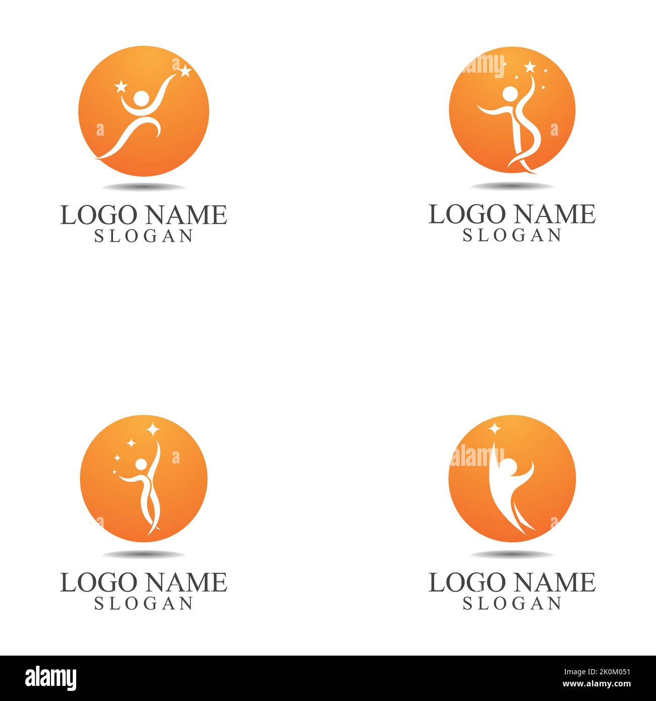set of human people success people care logo and symbol template Stock ...