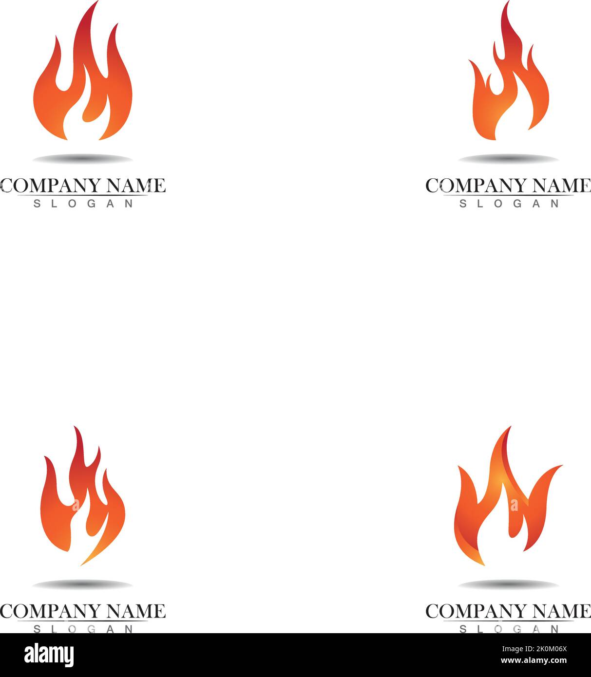 Fire flame nature logo and symbols icons template Stock Vector Image ...